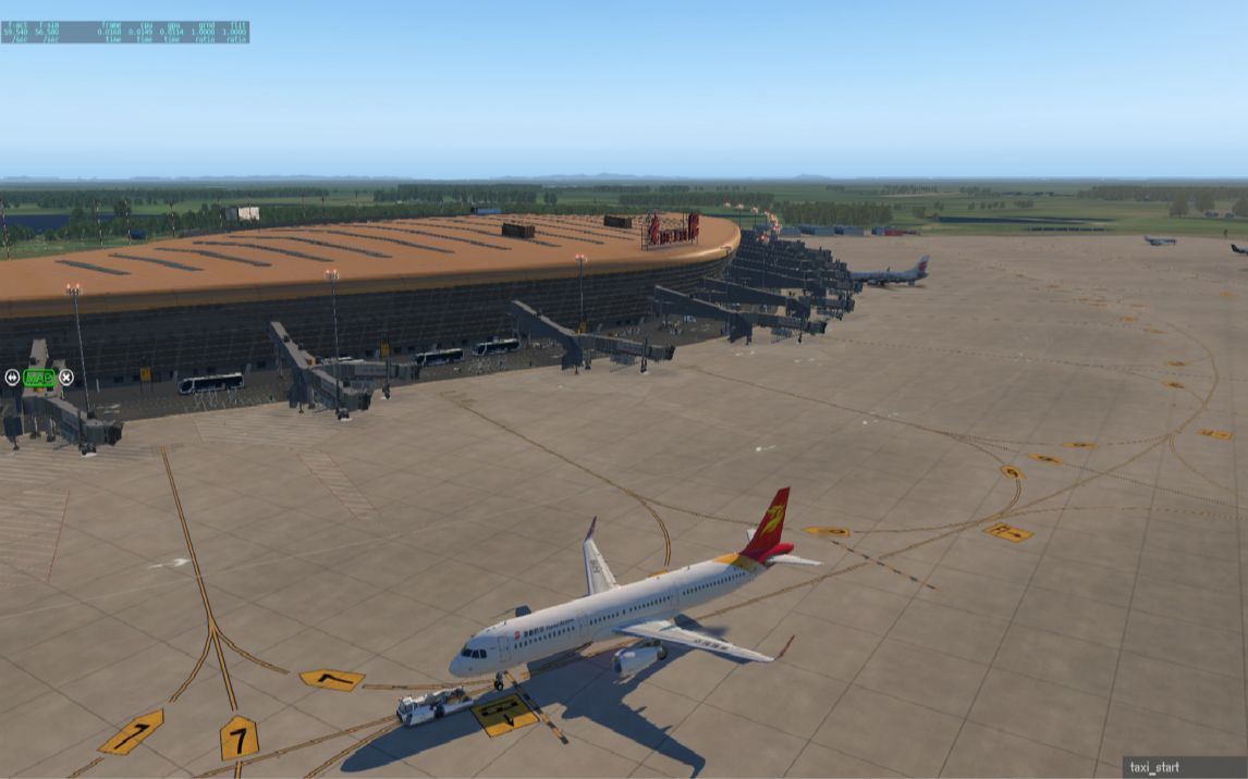 【模拟飞行】机长驾驶空客A321,赶着夜幕降临前降落盐城南洋机场