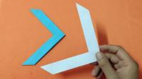 飞出去还能飞回来的折纸回旋镖, 分分钟就学会了