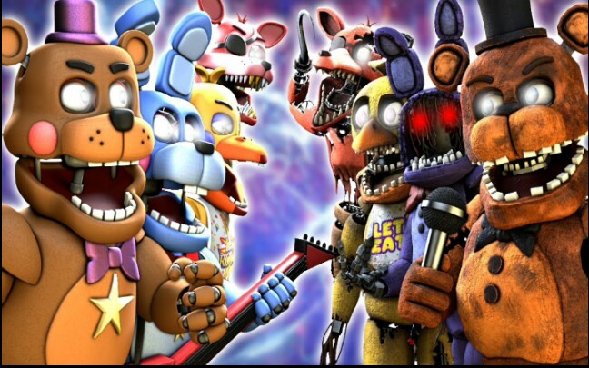 [FNAF/SFM]老玩具vs摇滚玩具|玩具熊的五夜后宫同人动画