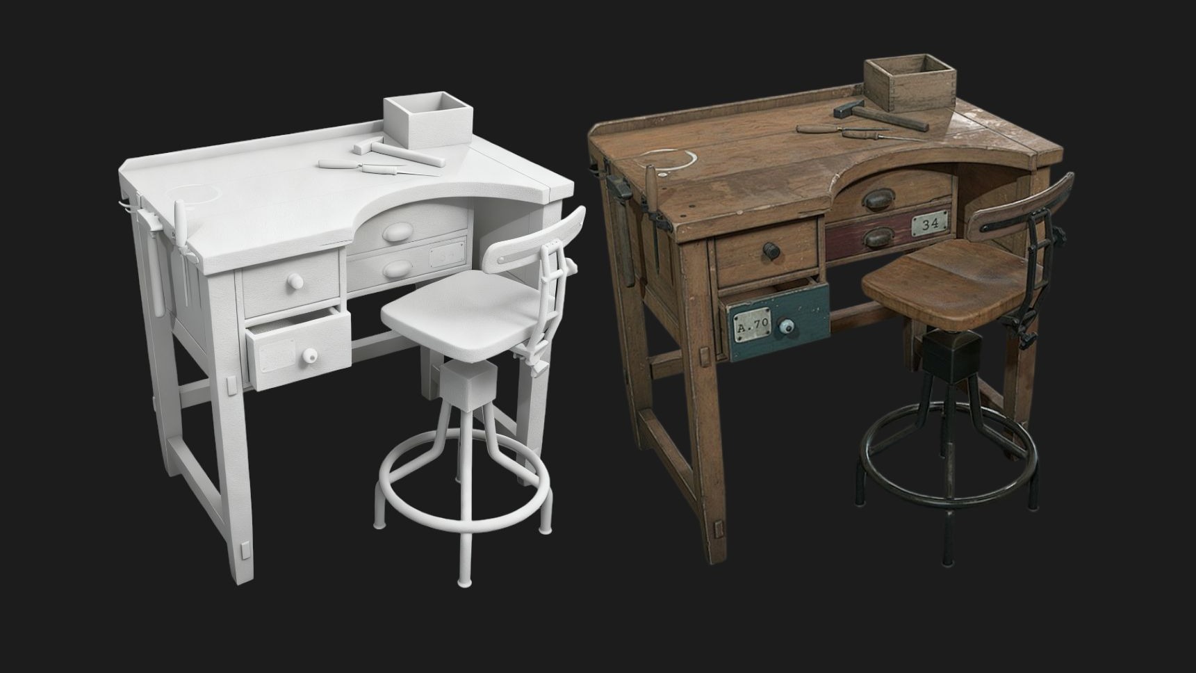 【Maya建模】从拉box教你开始制作桌子模型,maya建模教程!