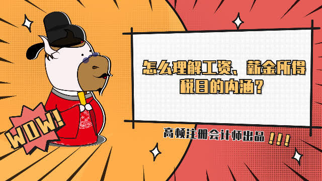 注会CPA税法:怎么理解工资、薪金所得税.