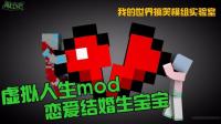 恋爱结婚生宝宝! 我的世界搞笑模组实验室EP72: 虚拟人生