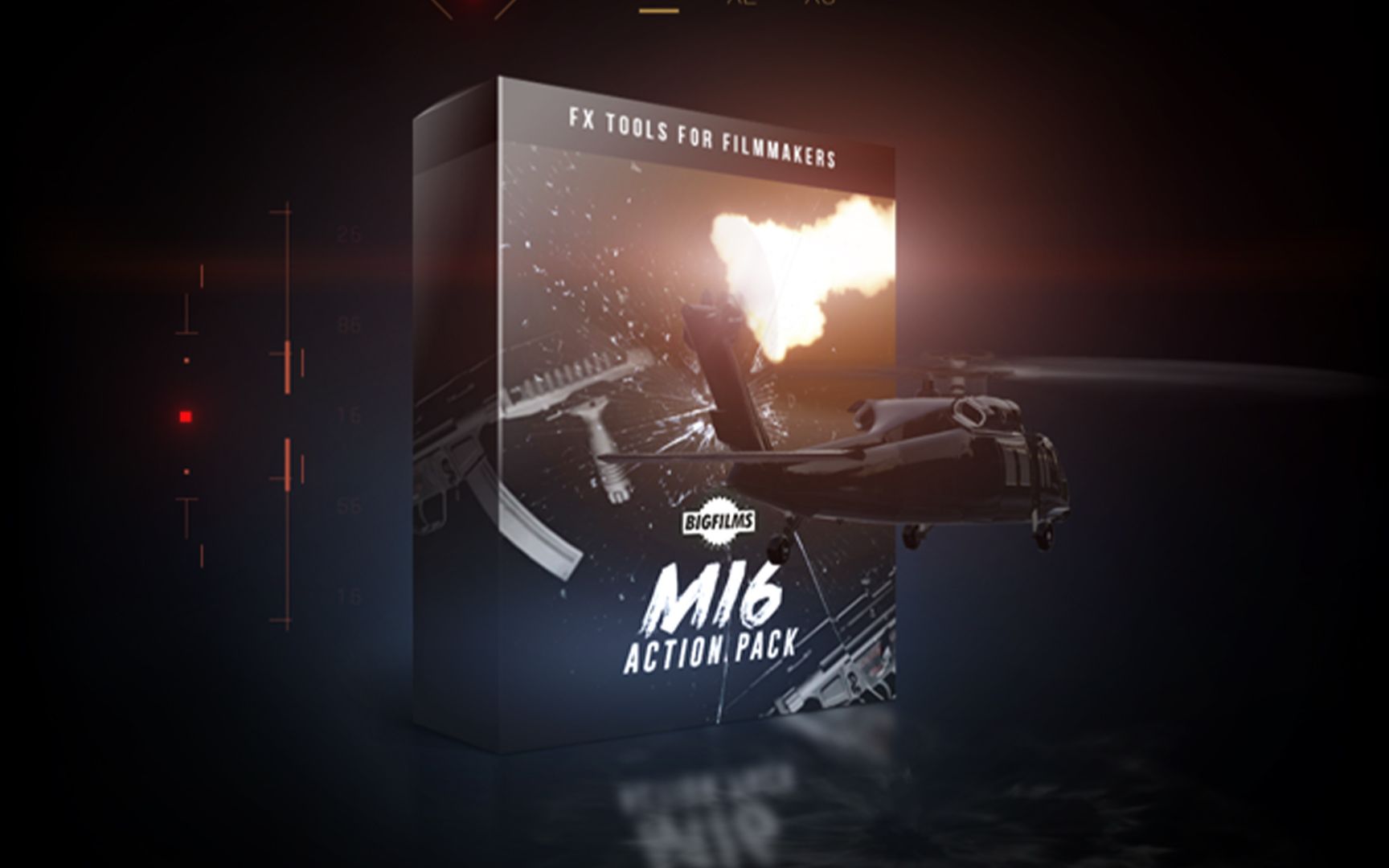 400多个好莱坞动作电影枪战特效素材包 Bigfilms MI6 - Action Pack