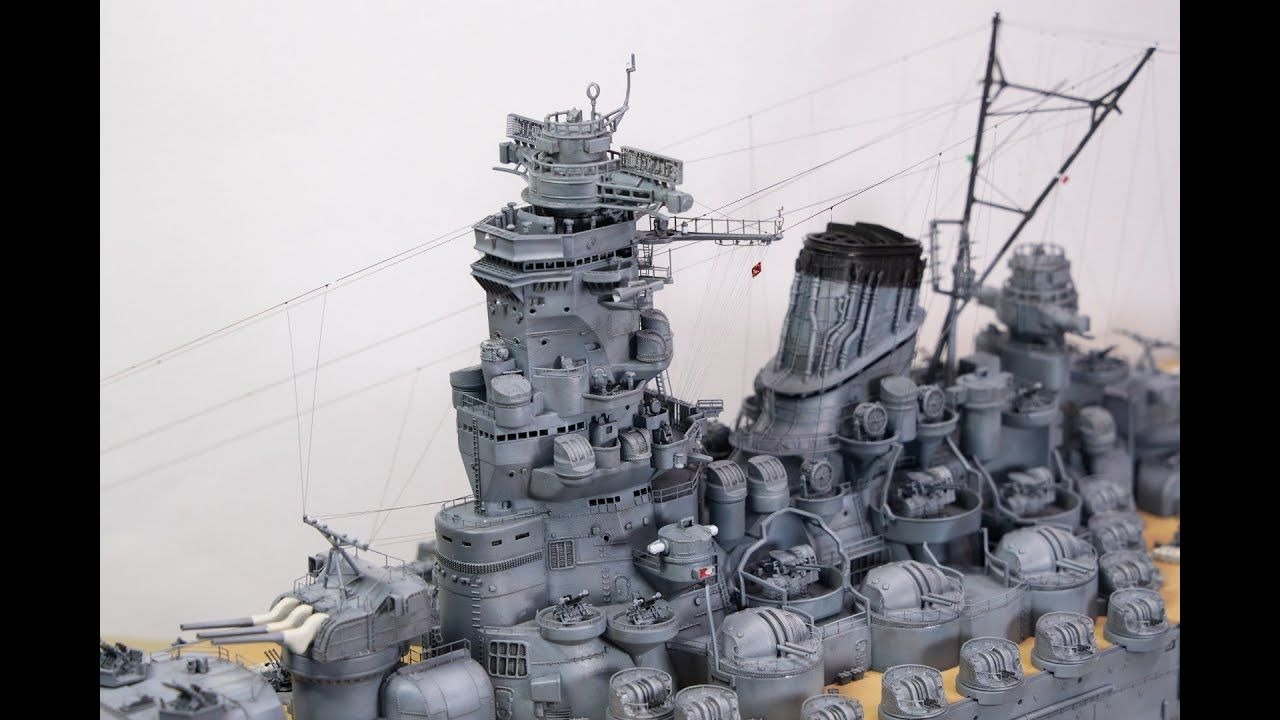 边境 1/350 大和号战列舰模型制作系列视频:张线