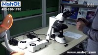 生物显微镜ML30接LED荧光模块 安装调试操作