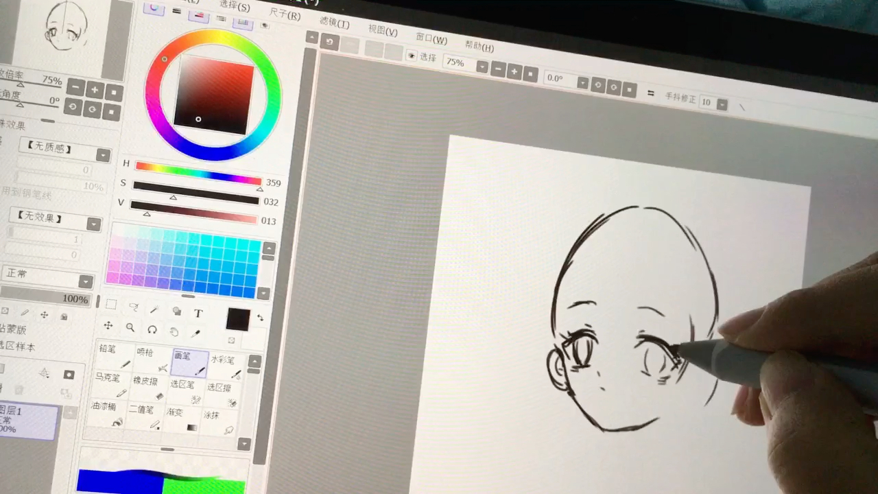 在surface go2上用SAI2画画的体验