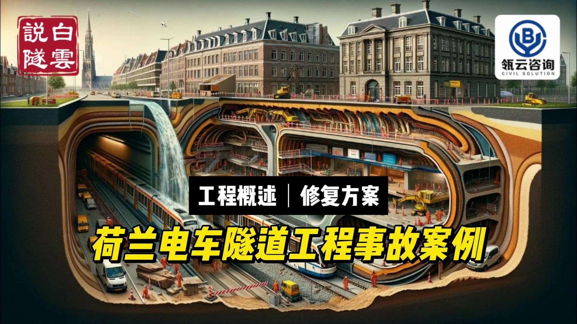 荷兰电车隧道工程事故案例原因分析及修复方案【白云说隧】