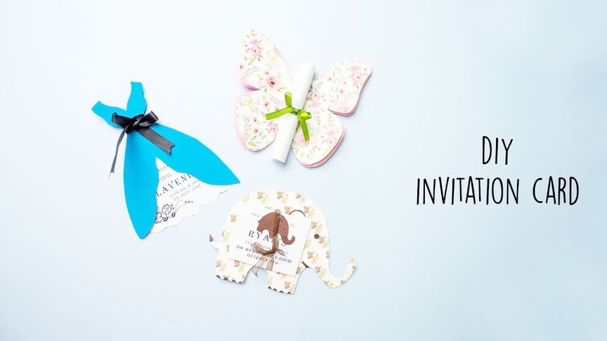 教你DIY3种漂亮的邀请卡,太有创意了,深受女孩们的喜爱!