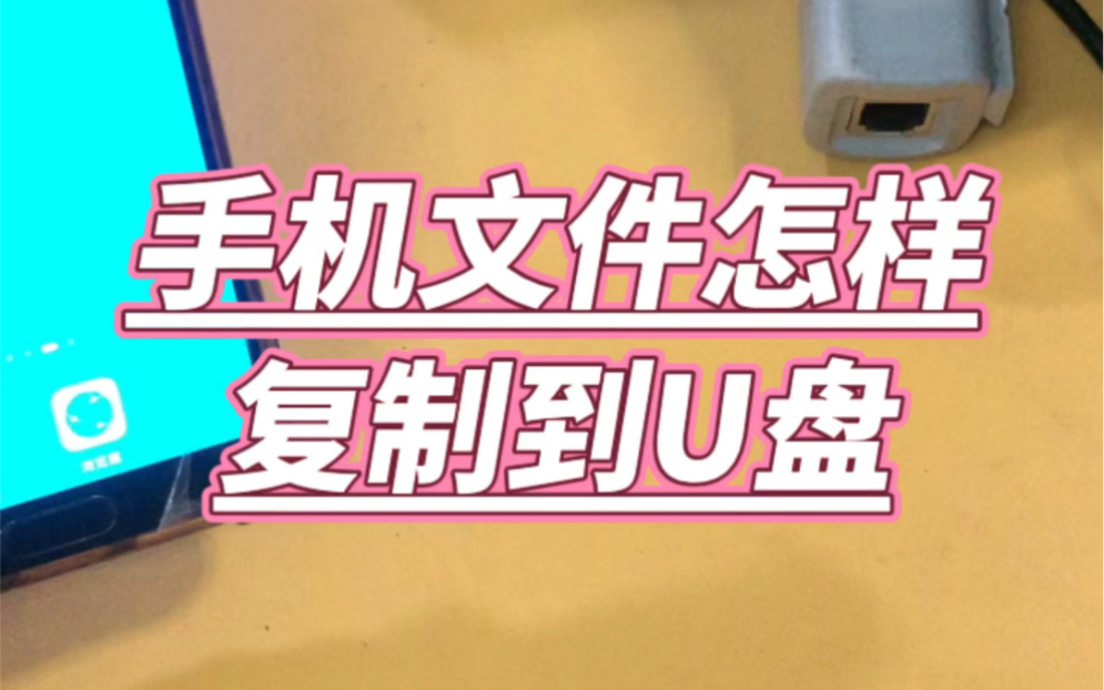 手机文件怎样复制到U盘 #电脑 #电脑知识 #新知创作人
