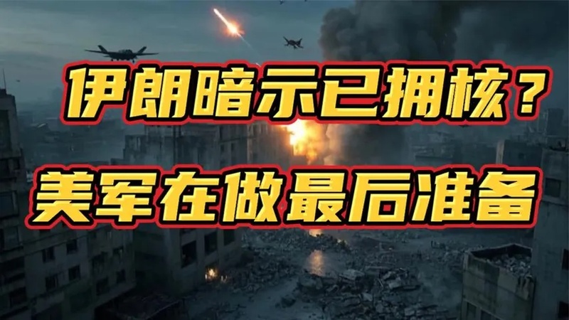 两消息一真一假,伊朗暗示已拥核?美军舰机后撤,在做最后准备