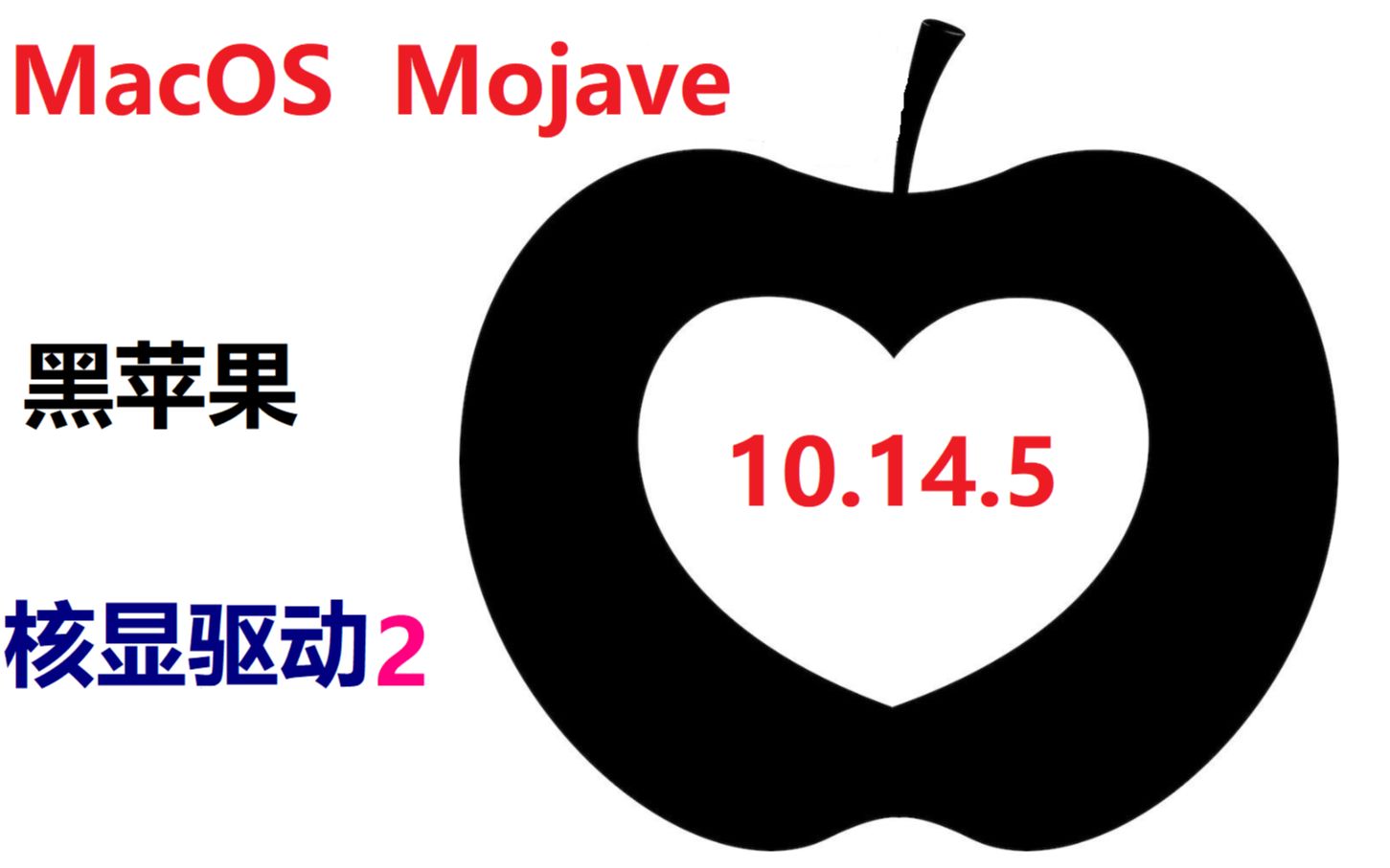 macOS mojave10.14.5 黑苹果显卡驱动设置下