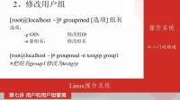 7.4 用户和用户组管理-用户组管理命令