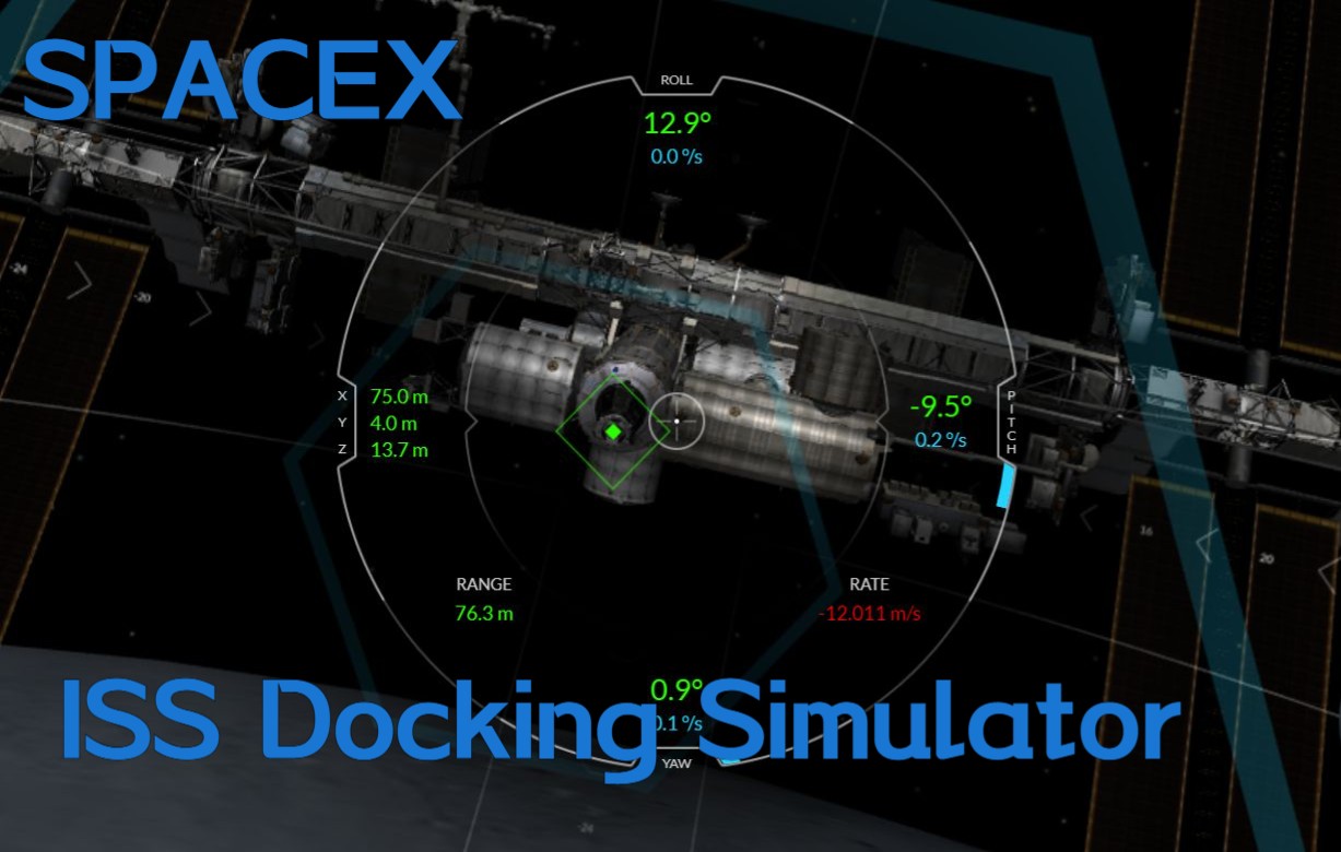 SPACEX国际空间站对接模拟器_哔哩哔哩bilibili_演示