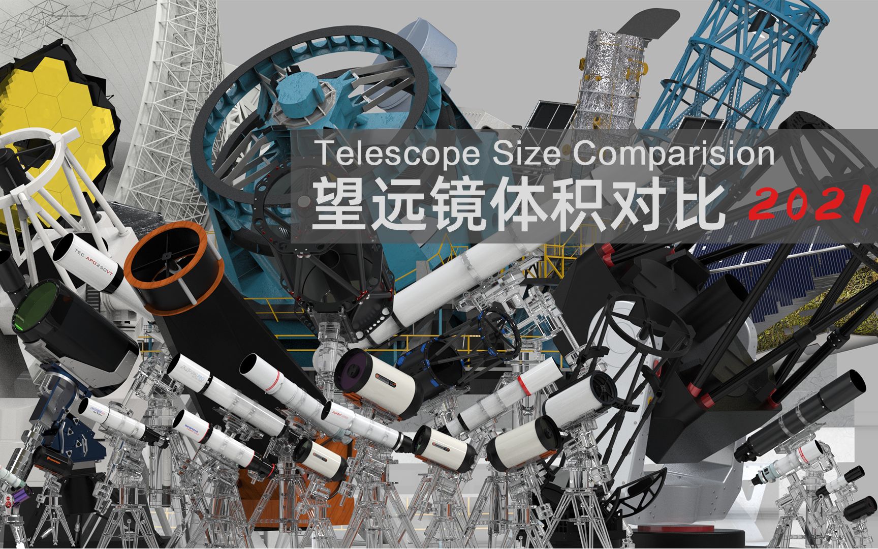 ...TV开普勒天文馆宾得GSO锐星RC,光学折射牛反天文台星空3D模型