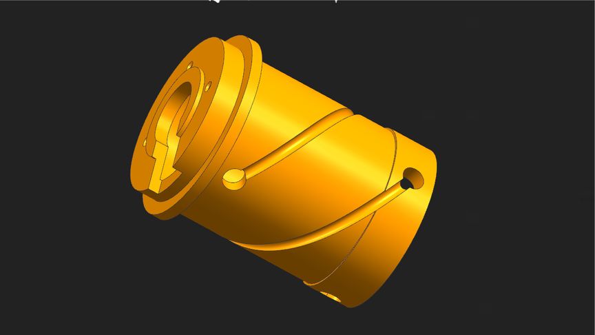 UG画图教程 第24节 UG建模教程 花纹缸体(螺旋线)