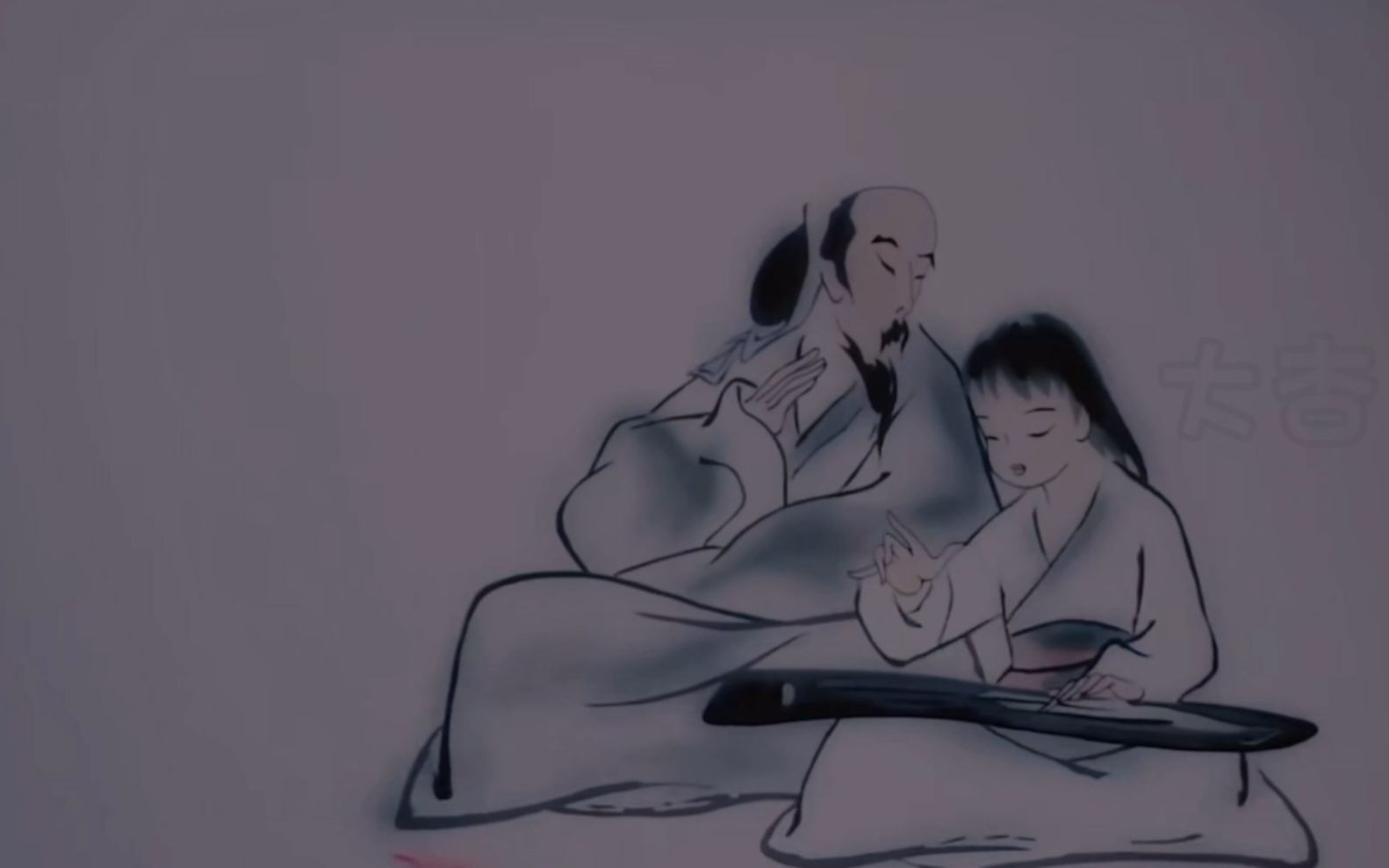 1988年中国最后一部水墨动画,国产水墨动画巅峰之作《山水情》