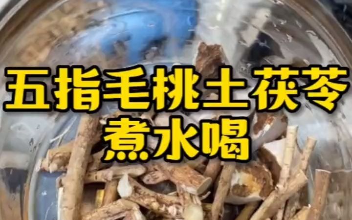 今天用五指毛桃土茯苓煮个水喝