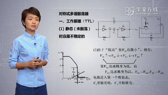 真正的干货来了,清华大学美女老师为你讲解对称式多谐振荡器