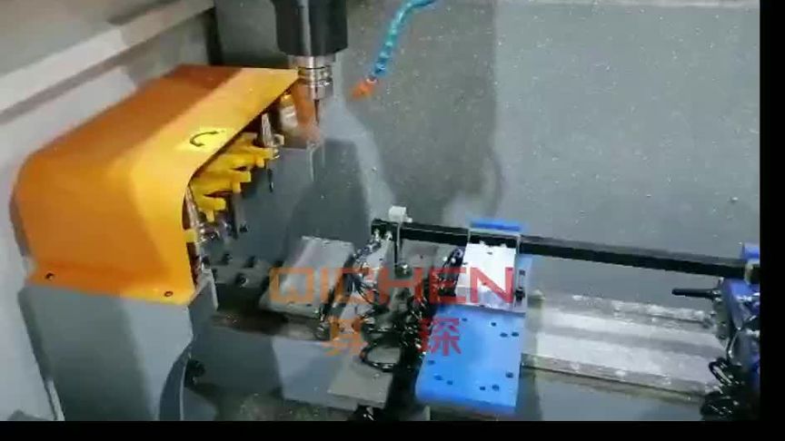 这速度怎么样#铝型材加工设备 #铝合金门窗设备#极简玻璃门设备