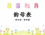 汉语拼音:韵母表