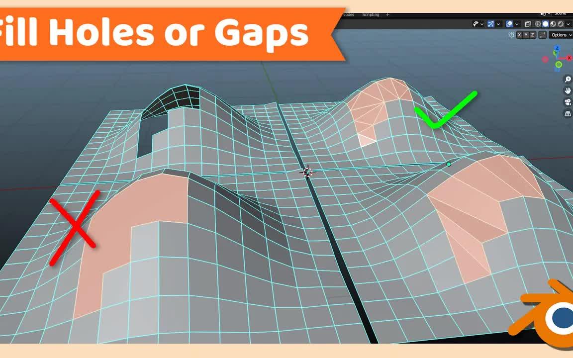 Blender中文版插件教程如何填补孔洞或缝隙 |Blender Blender