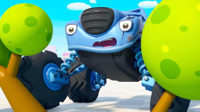 疯狂怪兽车之你没玩过的玩具,追赶捣蛋车不守规矩很危险