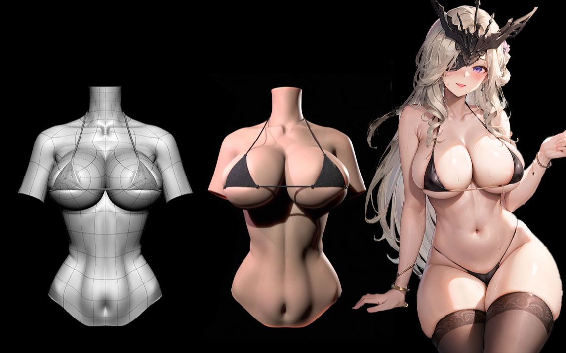 90%的女人看了会沉默,男人看了会流泪!零基础自学MAYA人体建模...