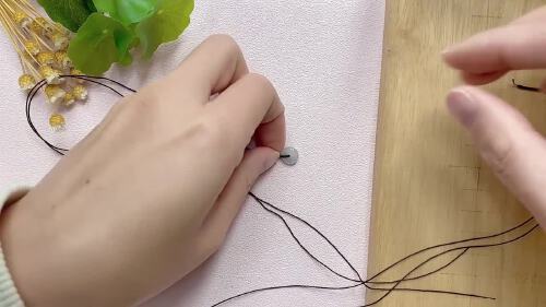 平安扣平结手绳手工编绳翡翠