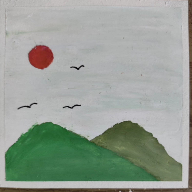 油画棒画