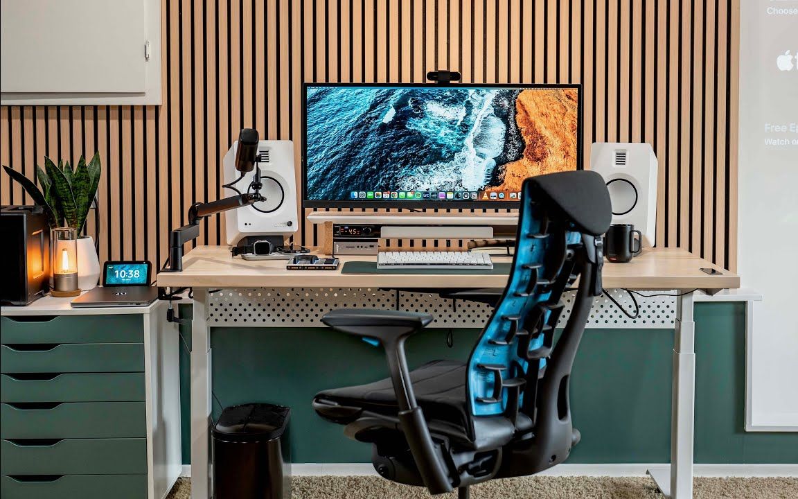 ...家庭办公室 | 机翻桌面美学分享 - My DREAM Desk Setup & Office Tour