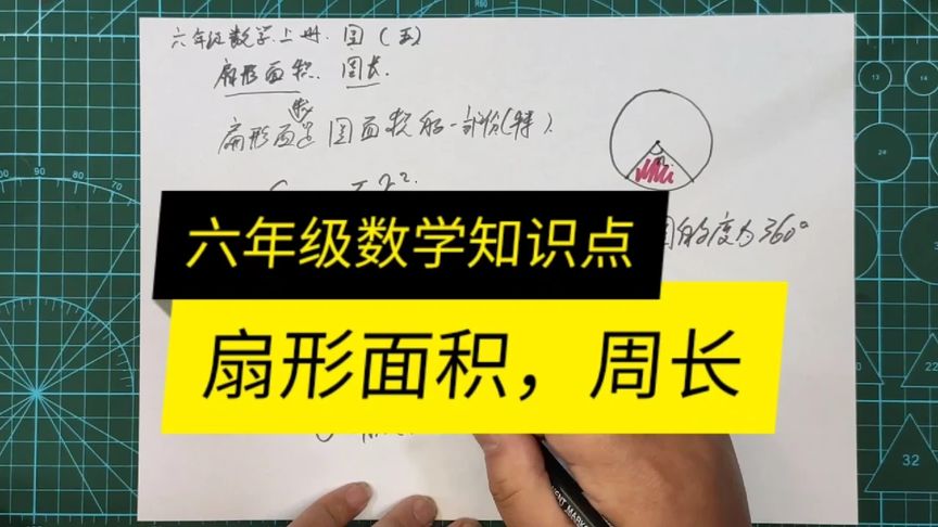 北师大版六年级数学知识点,扇形面积及周长讲解