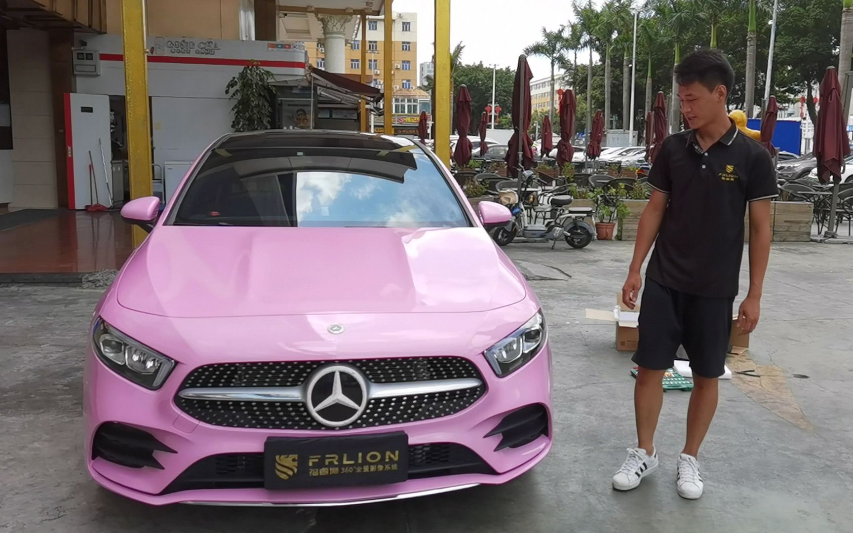 奔驰A级专用泊车环视360全景影像360度倒车影像行车记录仪安装教程