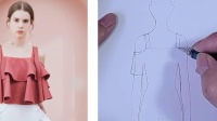 怎样自学服装设计手绘 服装设计人体图 马克笔上色技法