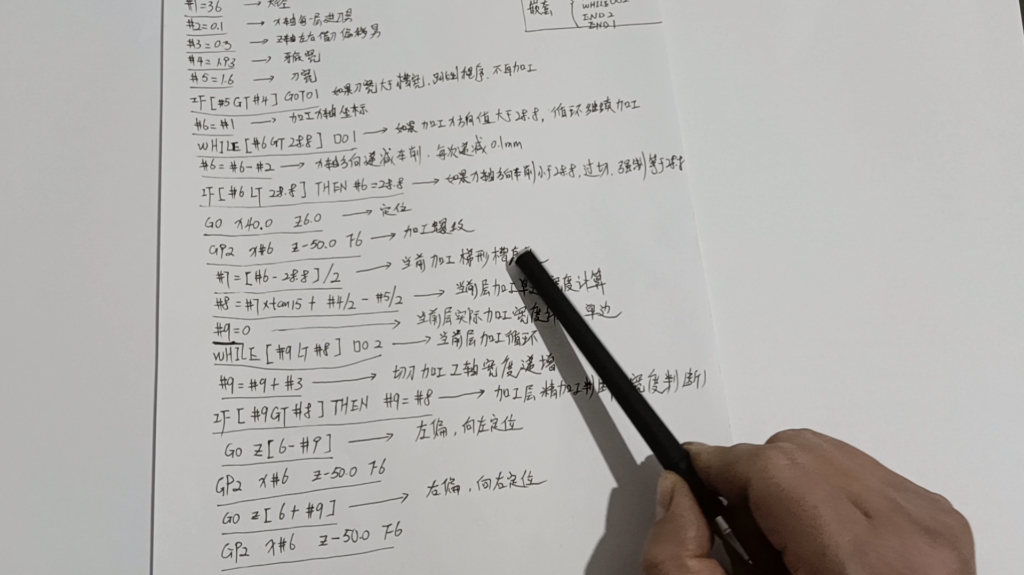 梯形螺纹Tr36×6的宏程序编程,当切刀小于槽低宽时,怎么编程!详细讲解!
