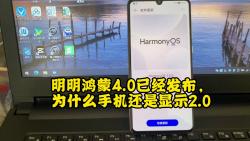 明明鸿蒙4.2正式版已经发布,为什么手机还是显示2.0