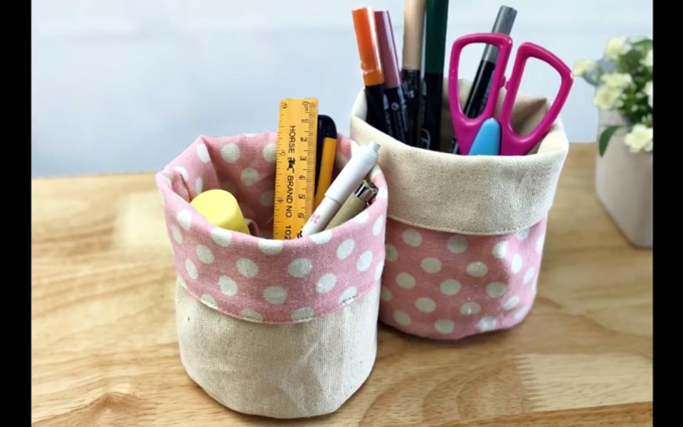 手工DIY教程--教你diy笔筒/桌面收纳盒 享受自己动手的乐趣