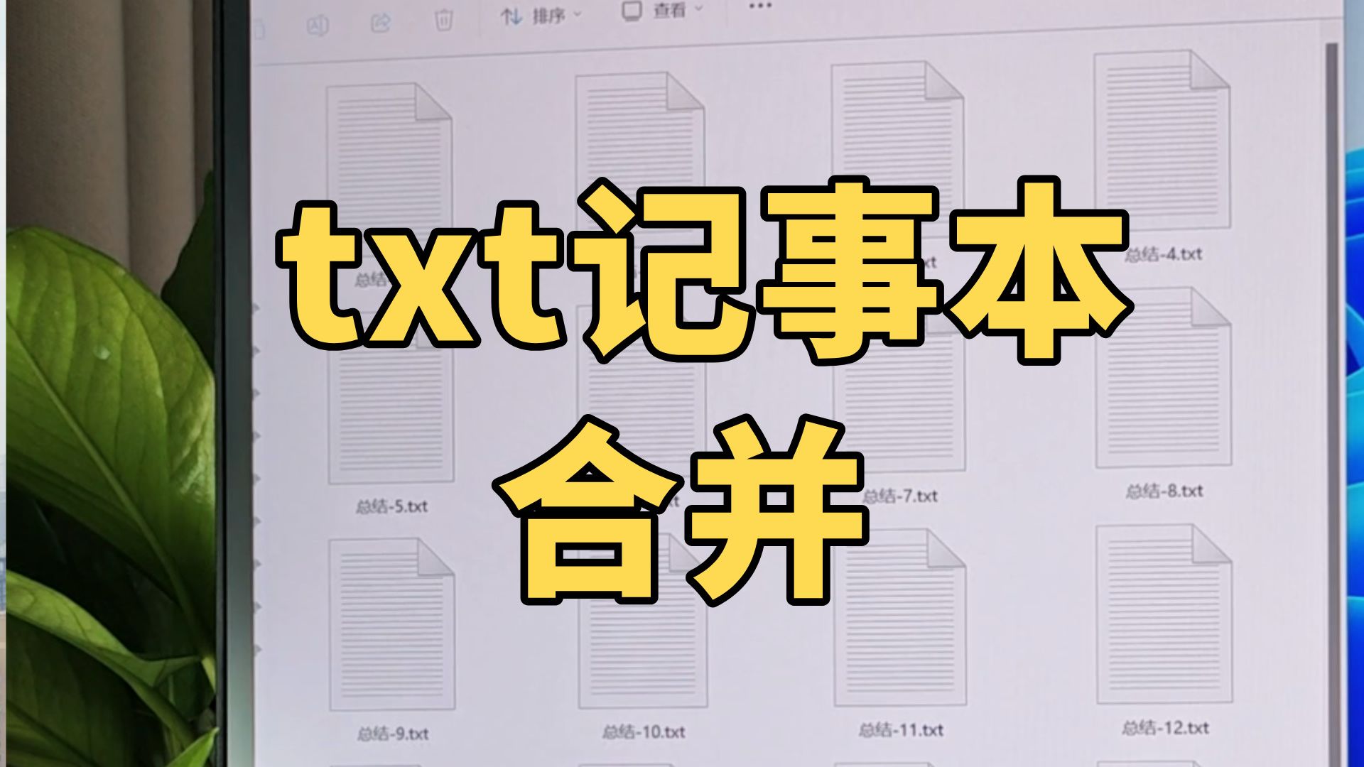 学到了!原来多个txt记事本可以一键合并ߘ