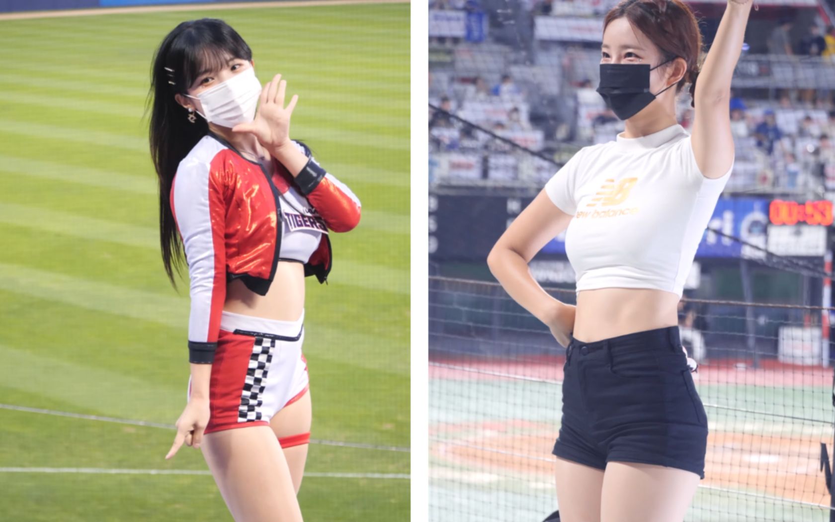 【4K】李多惠、金珍娜啦啦队 视频二合一！！！