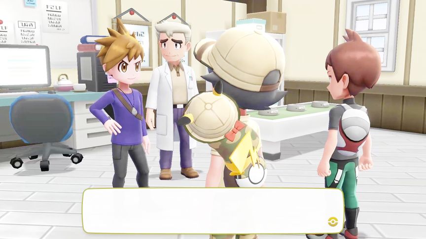 精灵宝可梦let's go皮卡丘103:博士送我御三家超进化石