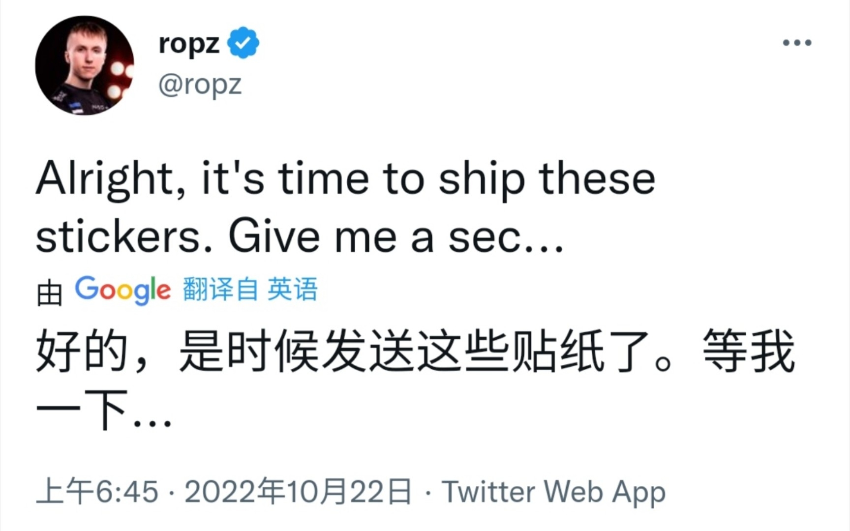 【CSGO】兄弟们 懒狗V社终于把贴纸做出来了 ropz不愧是咱的互联网...