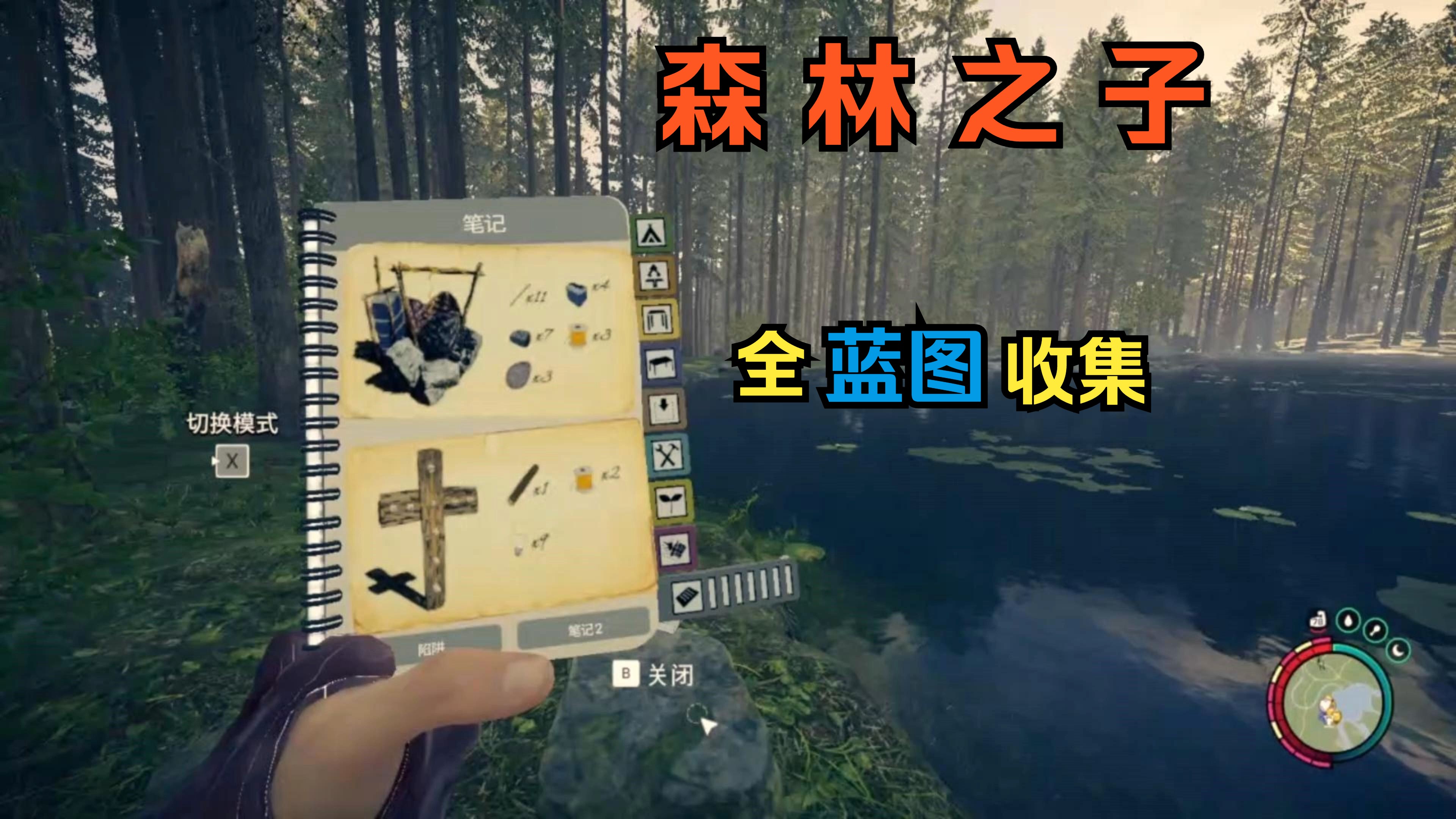 ...全部位置展示及简单使用说明,分布简图及代码看评论区(《森林之子》)