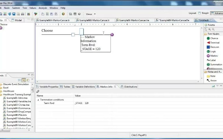 Build a Markov Model in TreeAge Pro
