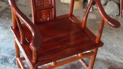 实木椅子靠背断裂加固维修翻新喷漆后如新。