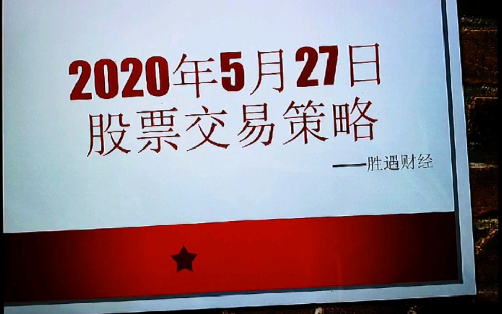 5月27日股票交易策略:谨防上涨乏力