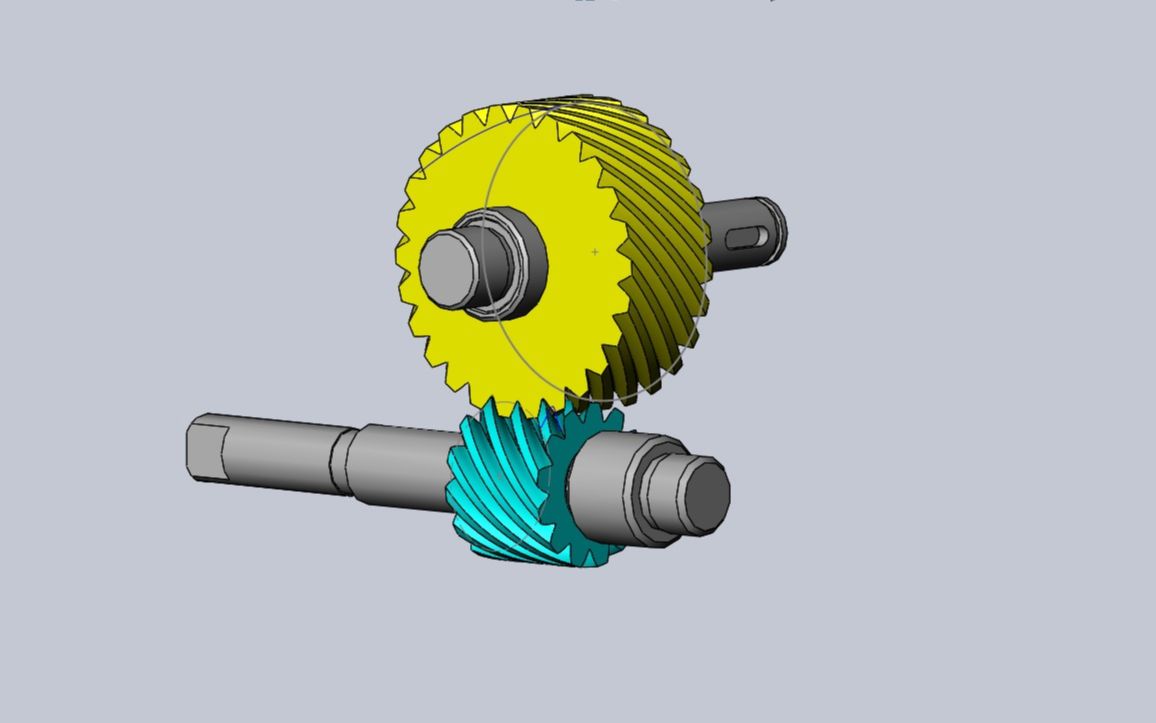 SOLIDWORKS 斜齿轮配合