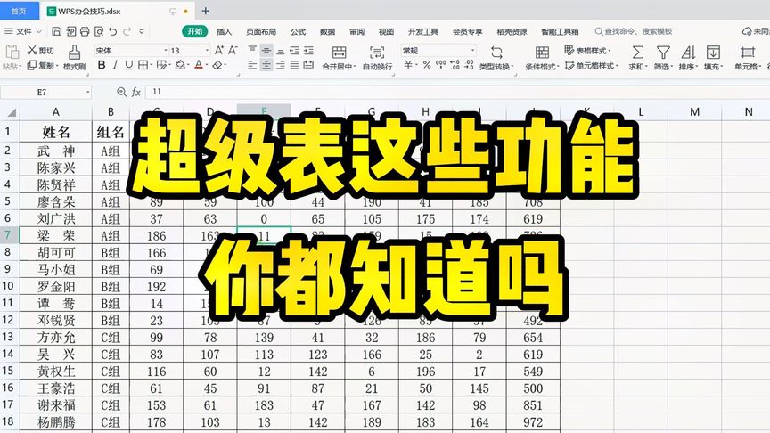 对于超级表,你除了用来美化表格,那你还知道它的这些实用功能吗