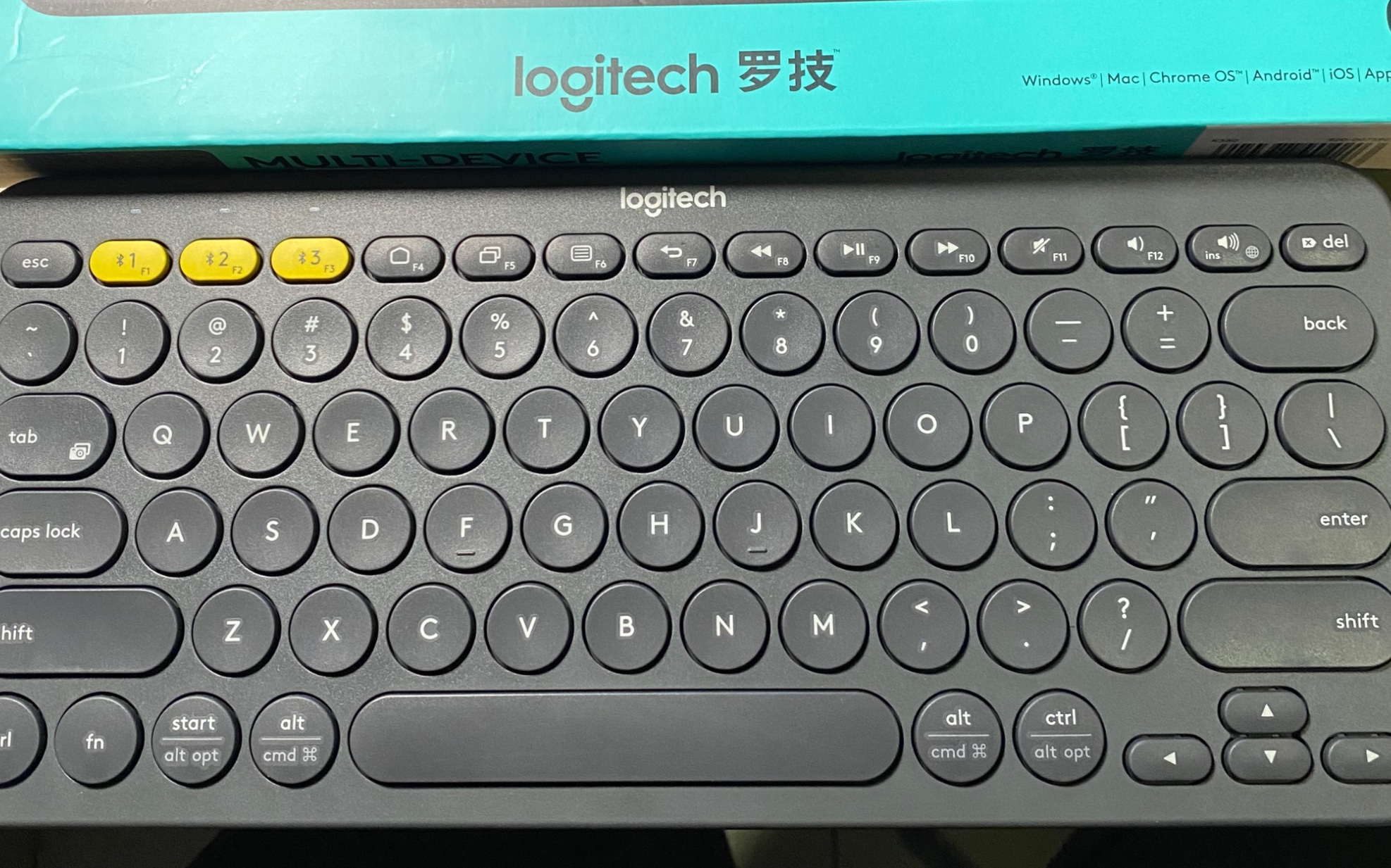 罗技K380键盘开箱及使用教程