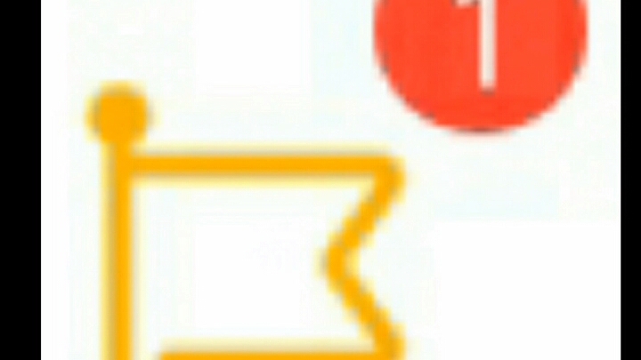 右上角有被圆形包围的数字的旗图案