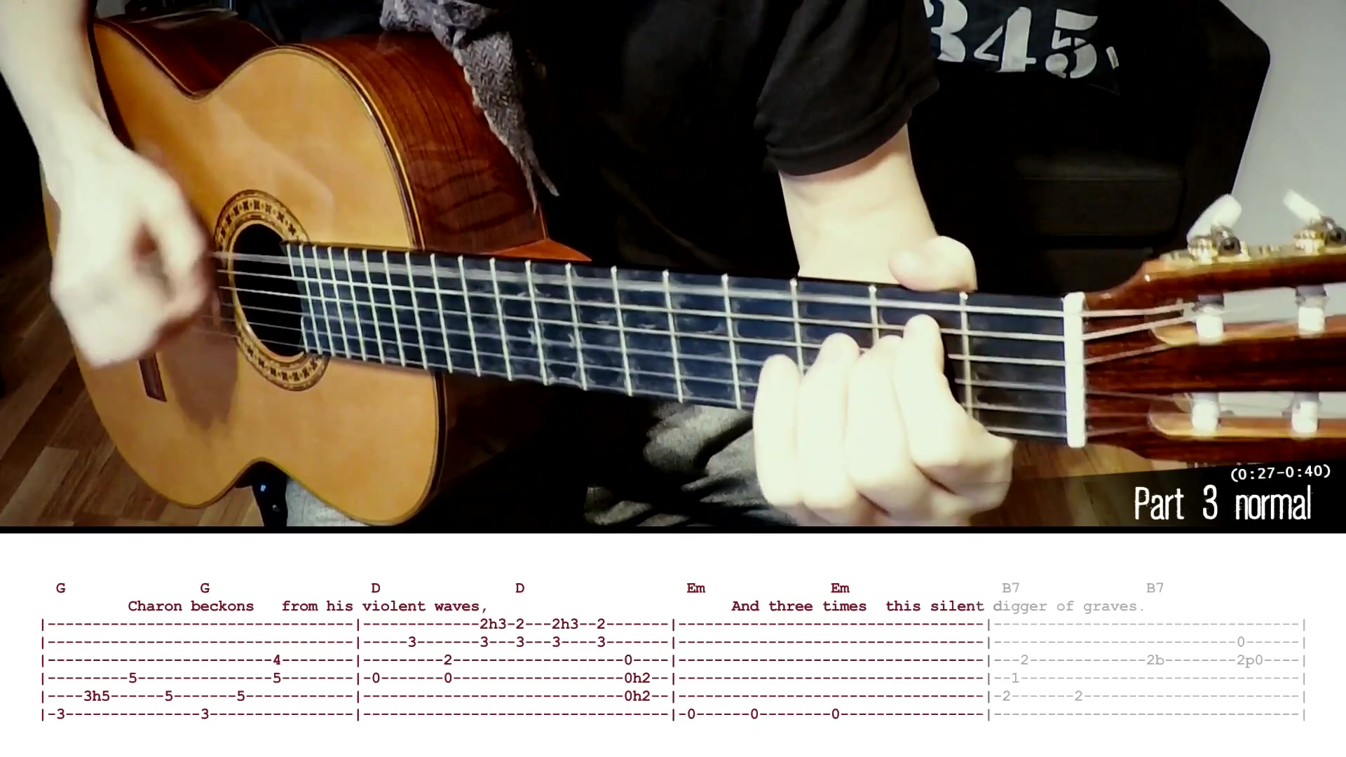 【吉他谱】See how our Shadow