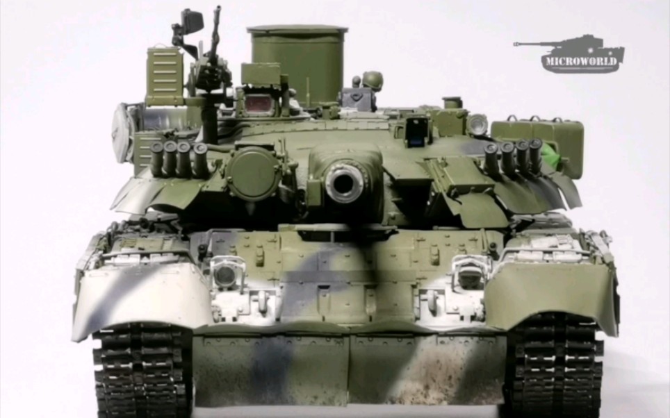 【微观世界模型工作室】1:35 T80U主战坦克模型制作